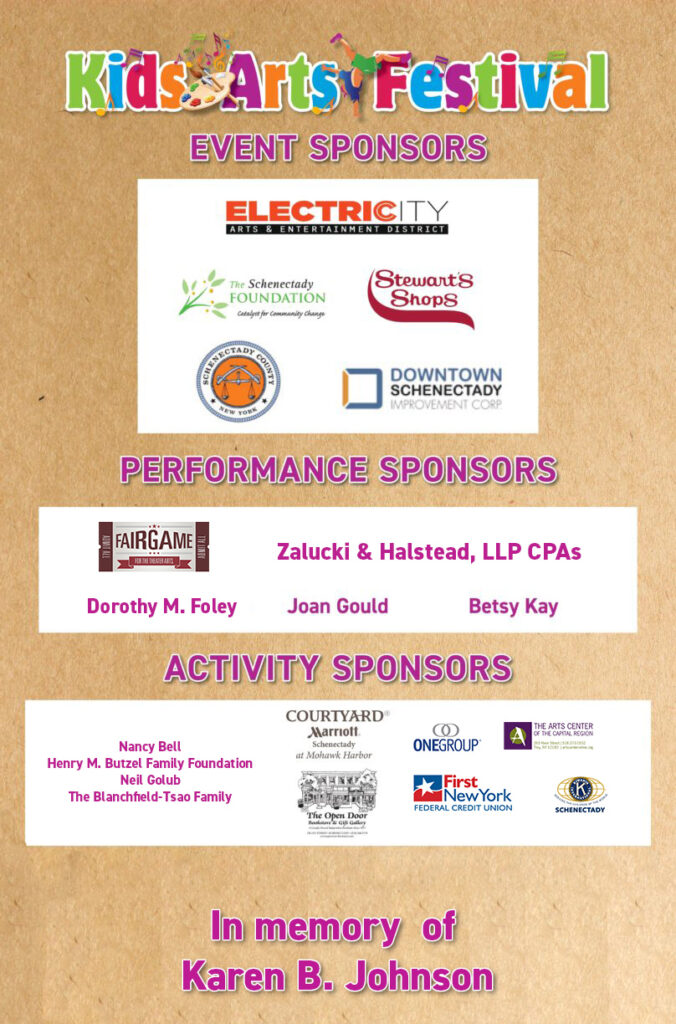 Sponsors – Kids Art Festival